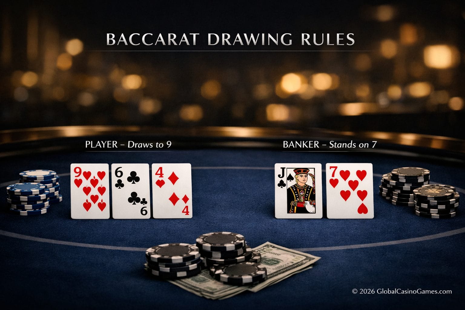 Baccarat Third Card Rules: Official Tableau Explained